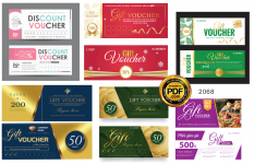 Market thiết kế Gift voucher khuyến mãi cửa hàng file CDR | VIPcorel ...